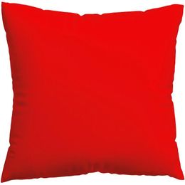 Schlafgut Kissenbezug &raquo;Premium Kissenbezug Woven Satin (1 St)&laquo; Ton-in-Ton Rei&szlig;verschluss, Fadendichte von 300tc, Uni, OEKO Tex rot Mako-Satin, Obermaterial: 100