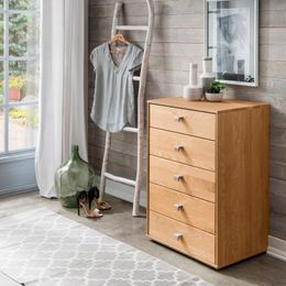 Wiemann Schubkastenkommode &raquo;Kiruna&laquo; vormontiert braun Holz teilmassiv B/H/T: 60cm x 86cm x 43cm, Eiche