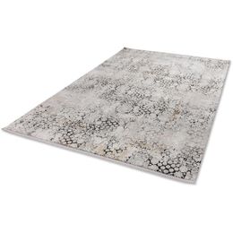 Astra Teppich &raquo;Gravina 231&laquo; rechteckig 8 mm H&ouml;he seidiger Schimmer durch Viskose, Hoch Tief Struktur, Wohnzimmer grau Kunstfaser, Viskose B : 240cm 1 
