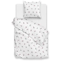 ZO HOME Bettw&auml;sche &raquo;Sienna&laquo; 1 Stk. Bettw&auml;sche aus 100% Baumwolle, hochwertige Mako-Satin wei&szlig; Mako-Satin, Obermaterial: 100% Baumwolle B/L: 135cm x 