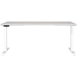 Germania Schreibtisch &raquo;Jet&laquo; moderne Farbvariationen, Breite 120/140/160/180 cm, Made in Germany wei&szlig; B/H/T: 180cm x 72cm x 80cm, Gestellfarbe wei&szlig;