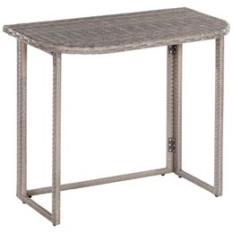 Merxx Gartentisch &raquo;Klapptisch f&uuml;r Eckbank&laquo; 50x90 cm grau B/H/T: 50cm x 75cm x 90cm
