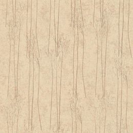 A.S. Cr&eacute;ation Vliestapete &raquo;Hygge&laquo; Motiv floral gemustert leicht strukturiert Tapete Schilfgras Tapete Pampasgras Tapeten Wohnzimmer Schlafzimmer braun Vinyl, Vlies 