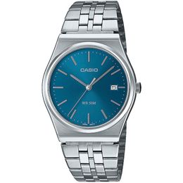 Casio Timeless Collection Herren CASIO TIMELESS COLLECTION Quarzuhr Armbanduhr, Herrenuhr, Damenuhr, Jugendliche, Datum, Edelstahlarmband silber 