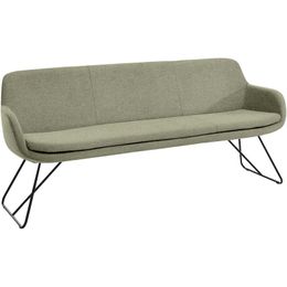 Musterring Essbank &raquo;Tavia&laquo; Schlittengestell in drei Ausf&uuml;hrungen, Breite 180, 200 oder 220 cm gr&uuml;n 100% PES B/H/T: 180cm x 87cm x 66cm, Chenille