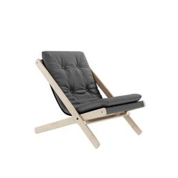 Karup Design Loungesessel &raquo;BOOGIE Out , Gartenstuhl, Outdoor, aus FSC zertifiziertem Massivholz&laquo; (B/H/T ca: 65x75x88cm) Farbe Wei&szlig;, Grau oder Beige, 1 Stk. tlg. 