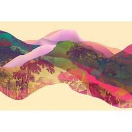 Livingwalls living walls Fototapete &raquo;Walls by Patel Magic Mountain&laquo; glatt Vlies, Wand bunt Vlies B/L: 4m x 2,7m