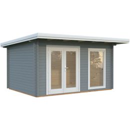 Palmako Gartenhaus &raquo;Heidi&laquo; verschiedene Farben grau Massivholz Fu&szlig;boden im Gartenhaus, ohne Dacheindeckung