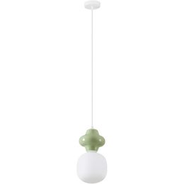 NOVA LUCE Pendelleuchte &raquo;CLIO&laquo; E14 1 Stk. gr&uuml;n 1, &Oslash; 18cm H: 198cm, 1 Stk.