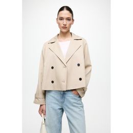 Vila Damen Kurzmantel &raquo;VIADDISON L/S SHORT JACKET - NOOS&laquo; beige 44