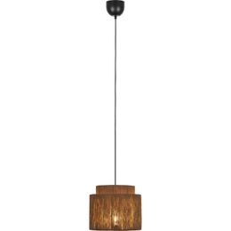 Trio Leuchten Pendelleuchte &raquo;SMILLA, runde H&auml;ngelampe mit Jute Lampenschirm &Oslash; 31 cm H&ouml;he 150cm&laquo; E27 1 Stk. warmwei&szlig; - kaltwei&szlig; exkl 1x E27 max 10W, 