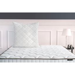 Yatas Bedding Naturhaarkissen &raquo;Superwashed Wolle, Kopfkissen 40x80, 80x80 cm&laquo; 1 Stk. tlg. allergiker geeignet (Hausstauballergiker) beige Bezug: 100% Baumwolle. 