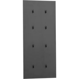 Welltime Garderobenpaneel &raquo;Alexa, Hakenpaneel, Made in Germany, B: 49 cm&laquo; Solide Verarbeitung - Dieses Produkt ist in Deutschland gefertigt schwarz B/
