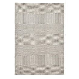 Theko Wollteppich &raquo;Trondheim PO-501&laquo; rechteckig 10 mm H&ouml;he Handweb Teppich, Flachgewebe, reine Wolle, handgewebt beige Schurwolle B : 65cm 1 Stk., 
