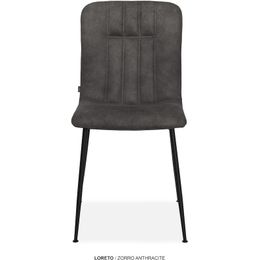 OMG Design Esszimmerstuhl &raquo;Loreto&laquo; (Set) 1 Stk.Schalenstuhl, bequem gepolstert, Esszimmerstuhl Polyester B/H/T: 44,5cm x 81,5cm x 57,5cm, 1 Stk., 