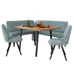 OTTO home Eckbankgruppe &raquo;Mily Essecke, Sitzgruppe, Eckbankgruppe, K&uuml;chenbankgruppe&laquo; Set, 4er, 4 Stk. tlg. BESTSELLER blau B/H/T: 205cm x 89cm x 164cm,