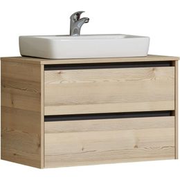 Badm&ouml;bel-Set &raquo;3- teilig mit Soft-Close Ausz&uuml;gen&laquo; 3 Stk. tlg. Holzwerkstoff B/H/T: 81cmcm x 61,9cmcm x 45,5cmcm