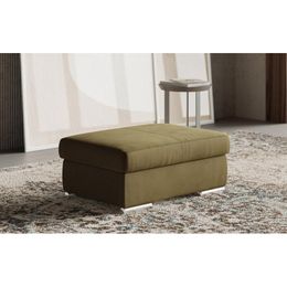 Sit & More sit&more Polsterhocker &raquo;Broadway&laquo; gr&uuml;n 100% Polyester B/H/T: 99cm x 42cm x 65cm, Samtoptik