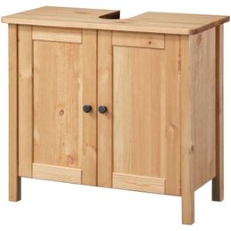 Welltime Waschbeckenunterschrank &raquo;Landhaus Sylt, Badschrank, Badm&ouml;bel, FSC -zertifiziert&laquo; Badm&ouml;bel im Landhaus-Stil, Breite 64 cm, aus Massivholz 