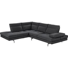 Calia italia Ecksofa &raquo;Toby Wing, B/T: 288/232 cm, Designsofa mit sensationellem Sitzkomfort&laquo; L-Form, Sitztiefenverstellung, funktionale Ecke, F&uuml;&szlig;e in 