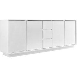 Home Affaire Sideboard &raquo;Ice&laquo; grifflos wei&szlig; Einheitsgr&ouml;&szlig;e