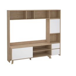 Home Affaire Wohnwand &raquo;Next, TV-Wand, TV-M&ouml;bel, Wohnwand, Sideboard&laquo; wei&szlig; Holzwerkstoff B/H/T: 208,8cmcm x 182,6cmcm x 48,4cmcm