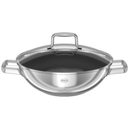 R&ouml;sle R&Ouml;SLE Wok &raquo;MOMENTS &Oslash; 28 cm m. Deckel ProPlex&laquo; Edelstahl 18/10 1 tlg. tlg. silber &Oslash; 28cm + H&ouml;he 17,5cm