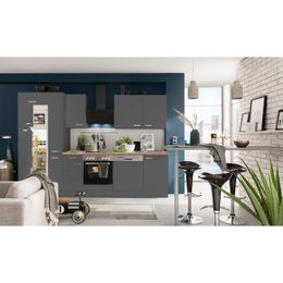 Optifit K&uuml;chenzeile &raquo;Parma&laquo; ohne E-Ger&auml;te, Breite 300 cm braun B/H/T: 300cm x 60cm