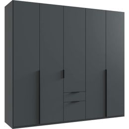 wimex Dreht&uuml;renschrank &raquo;Mugano&laquo; mit langen oder kurzen Griffen aus Metall, in vielen Breiten, 208 oder 236 cm hoch, Made in Germany Holzwerkstoff Grafit, B/