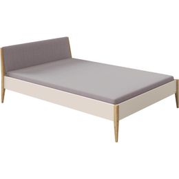 Paidi Kinderbett &raquo;STIENE in verschiedenen Gr&ouml;&szlig;en und Farben&laquo; 90/120/140x200cm - Beige, Grau, Eiche massiv, Jugendbett mit Massivholz, pflegeleicht, 