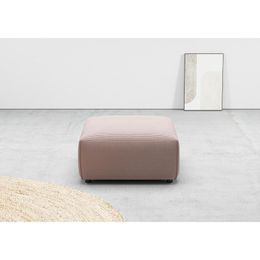 Home Affaire Hocker &raquo;Glimminge auch in Breitcord, Feincord und Easy care-Bezug&laquo; passend zur Serie "Glimminge" rosa 12% Polyacryl, 88% Polyester B/H/T: