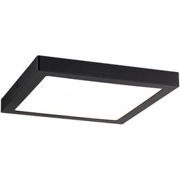 Paulmann LED Deckenleuchte &raquo;Abia eckig 300x300mm 16,5W 4.000K&laquo; LED-Modul 1 Stk. Warmwei&szlig; LED-Modul, LED Deckenlampe schwarz 1, H: 3cm, 1 Stk.