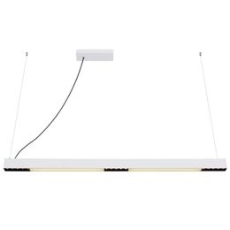 Globo LIGHTING H&auml;ngeleuchte &raquo;HODARI&laquo; LED-Modul 1 Stk. Wei&szlig;-aluminium H&auml;ngeleuchte mit RGB LED, Fernbedienung wei&szlig; 1, H: 120cm, 1 Stk.