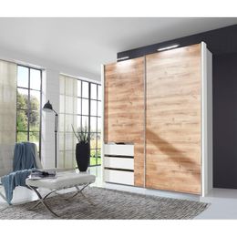 wimex Schwebet&uuml;renschrank &raquo;Level by fresh to go&laquo; wei&szlig; B/H/T: 250cm x 216cm x 65cm, Schubladen: 3 Stk. T&uuml;ren: 2 Stk.