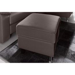 Sit & More sit&more Hocker &raquo;Ascara&laquo; braun Luxus-Microfaser (100% Polyester);Softlux -Kunstleder;NaturLeder B/H/T: 55cm x 46cm x 55cm, Kunstleder SOFTLUX