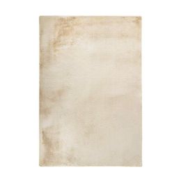 Kayoom Hochflor-Teppich &raquo;Boundless 225&laquo; rechteckig 40 mm H&ouml;he Hochflor, Modernes Muster, Fu&szlig;bodenheizungsgeeignet, Wohnzimmer beige Polyester B : 80cm 1 Stk.