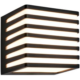 Telefunken Au&szlig;en-Wandleuchte &raquo;LED Wandlampe&laquo; schwarz-wei&szlig; Einheitsgr&ouml;&szlig;e