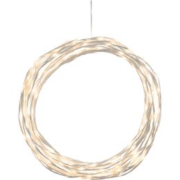 Konstsmide LED-Lichterkette &raquo;Weihnachtsdeko aussen&laquo; variabel als Lichterkranz/Lichtergirlande, 240 warmwei&szlig;e Dioden wei&szlig; Dioden 240 Stk., Gesamtl&auml;nge 