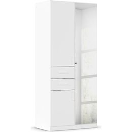 Rauch Dreht&uuml;renschrank &raquo;Maika&laquo; mit Spiegel, 2 Schubladen, in verschiedenen Breiten, H&ouml;hen und Farben wei&szlig; Holzwerkstoff B/H/T: 91cm x 210cm x 54cm