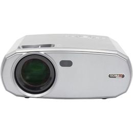 Technaxx Beamer &raquo;TX-177&laquo; (15.000 lm 1500:1 1920 x 1080 px) silber Wiedergabe von Video-, Foto- und Audiodateien von USB, SD oder externe Festplatte
