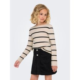 Kids Only M&auml;dchen KIDS Only Strickpullover &raquo;KOGIBI LS RIB BOATNECK CP KNT&laquo; Viskosemischung, regular fit beige 122/128