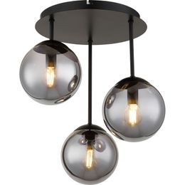 Globo LIGHTING Deckenleuchte &raquo;HARMON&laquo; E14 1 Stk. Deckenleuchte mit Glaskugeln, modern, stilvoll & edel schwarz 3, &Oslash; 15cm H: 40cm, 1 Stk.