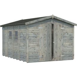 Palmako Ger&auml;tehaus &raquo;Dan&laquo; grau grau Massivholz Einheitsgr&ouml;&szlig;e
