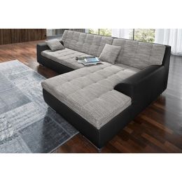 DOMO collection Ecksofa &raquo;TREVISO viele Bez&uuml;ge, auch in Cord, L-Form, 267x178 cm&laquo; wahlw. mit Bettfunktion, inkl. Zierkissen, Unser Dauertiefpreis 