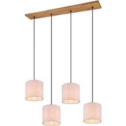 Trio Leuchten Pendelleuchte &raquo;Elmau&laquo; E27 H&auml;ngeleuchte, H&auml;ngelampe, Leuchtmittel tauschbar grau 4, &Oslash; 18cm H: 150cm