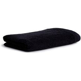 M&ouml;ve Badetuch &raquo;Superwuschel&laquo; Badetuch mit Bord&uuml;re, 100% Premium Cotton Baumwolle, einfarbig, weich schwarz Walkfrottee, Baumwolle B/L: 100cmx160cm, 1 Stk.,