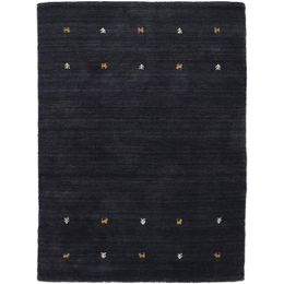 CarpetFine Wollteppich &raquo;Gabbeh Uni, auch als L&auml;ufer und Rund erh&auml;ltlich&laquo; rechteckig 15 mm H&ouml;he reine Wolle, handgewebt, Gabbeh Loom Tiermotiv, gro&szlig;e 
