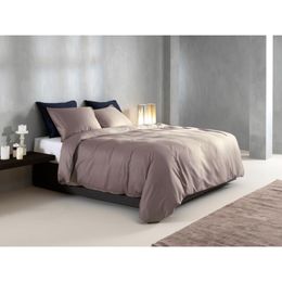 ZO HOME Bettw&auml;sche &raquo;Zohome Baumwolle Mako-Satin Bettw&auml;sche Satinado&laquo; 2 Bettw&auml;sche aus 100% Baumwolle, hochwertige Mako-Satin, ab 135x200 cm. beige 
