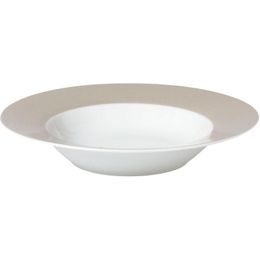 Van Well Suppenteller &raquo;Teller Set, Vario&laquo; Porzellan, sp&uuml;lmaschinen- und mikrowellengeeignet, &Oslash; 21,5 cm grau Porzellan 21,5cm