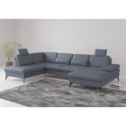 Sit & More sit&more Wohnlandschaft &raquo;Morris Jubi&laquo; wahlweise mit Armteilverstellung, Schlaffunktion & Bettkasten bunt B/H/T: 335cm x 82cm x 212cm, NaturLEDER Stoff